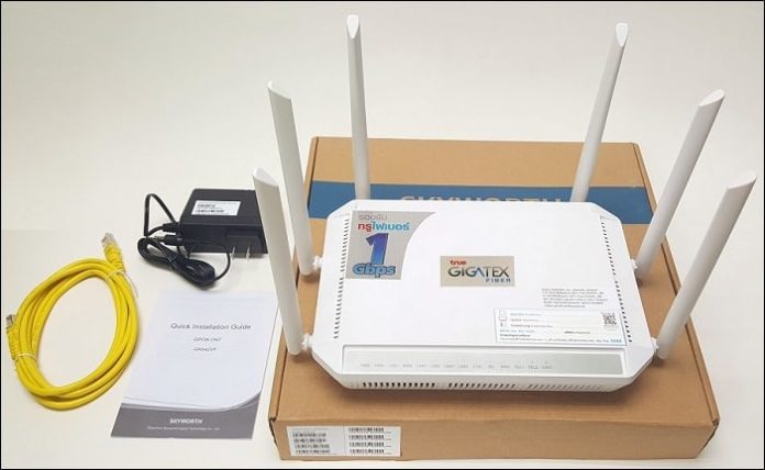 วิธีการตั้งค่า Wi-Fi บนเร้าเตอร์ Skyworth GN542VF ของ True Gigatex Fiber