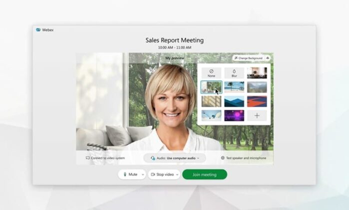 วิธีเปลี่ยนภาพพื้นหลังใน Cisco Webex Meetings